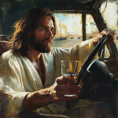 Jesus take the wheel drunk Jesus drunk driving booze cruise --v 6.0 Ai ...