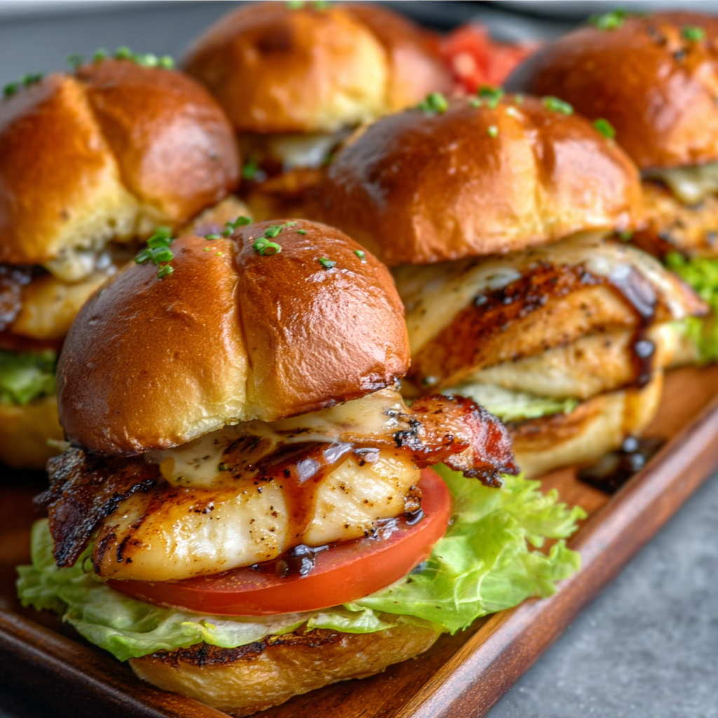 Irresistible Honey Mustard BLT Chicken Sliders