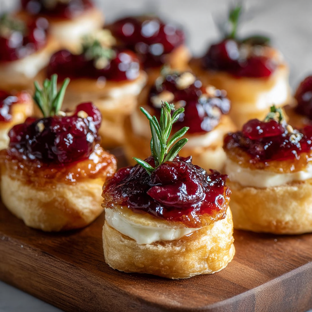 Mini Cranberry Brie Bites – Ellie Kitchen