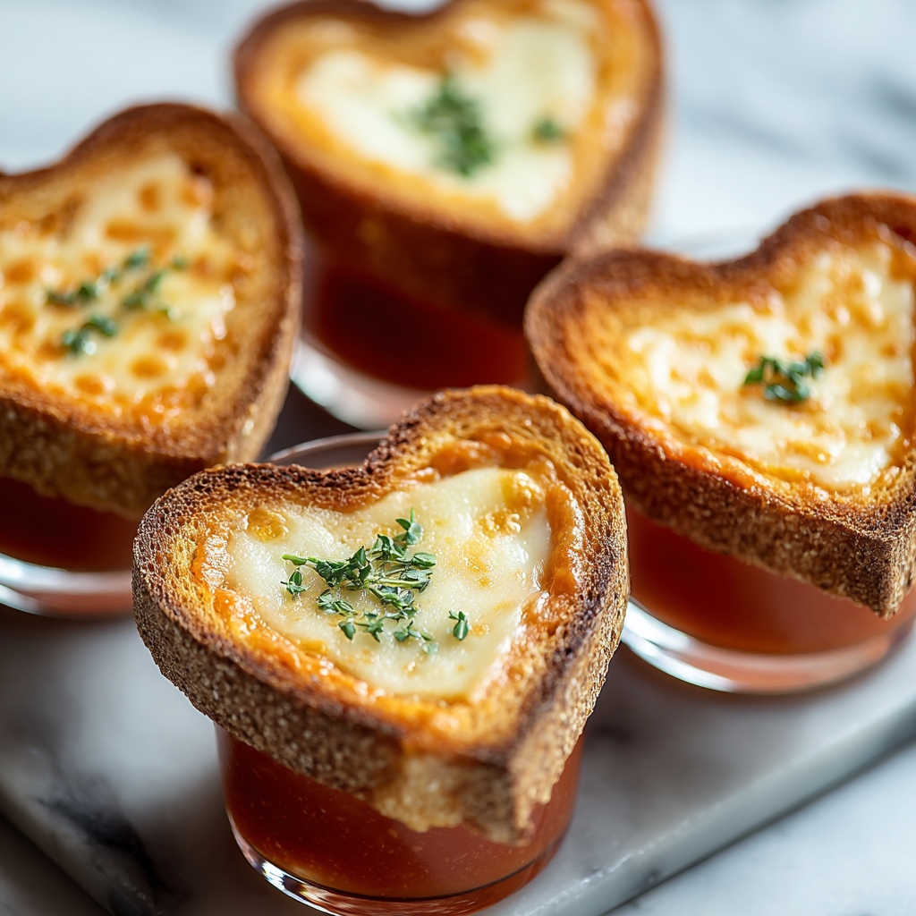 Mini Grilled Cheese Hearts