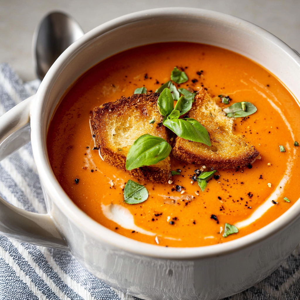 Homemade Creamy Tomato Soup (Pantry-Friendly) - all moms recipes