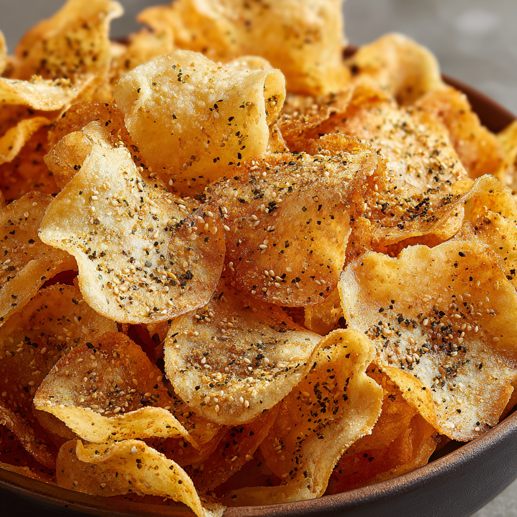 Sesame Potato Chips