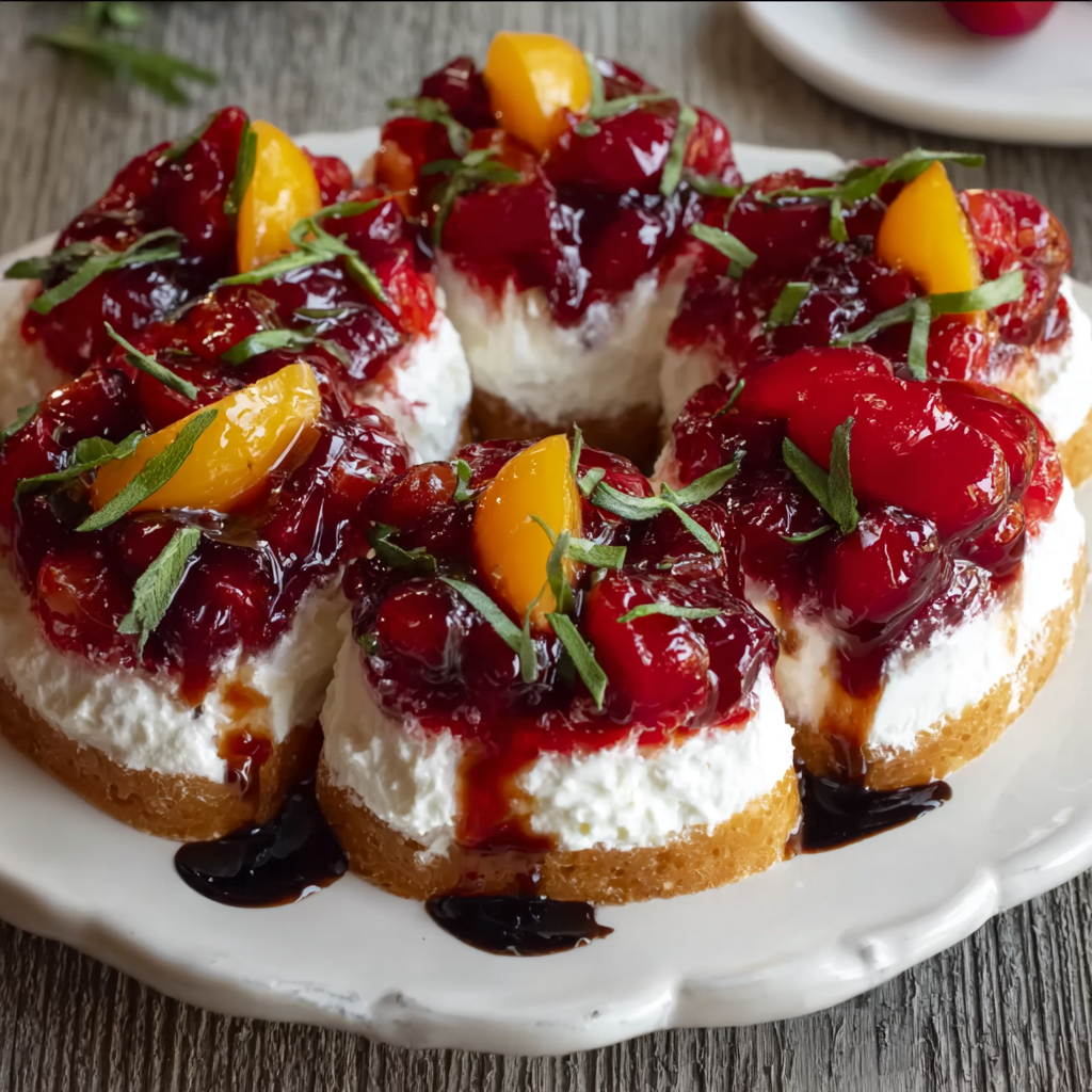Delicious Cranberry Jello Salad with Cream Cheese Topping