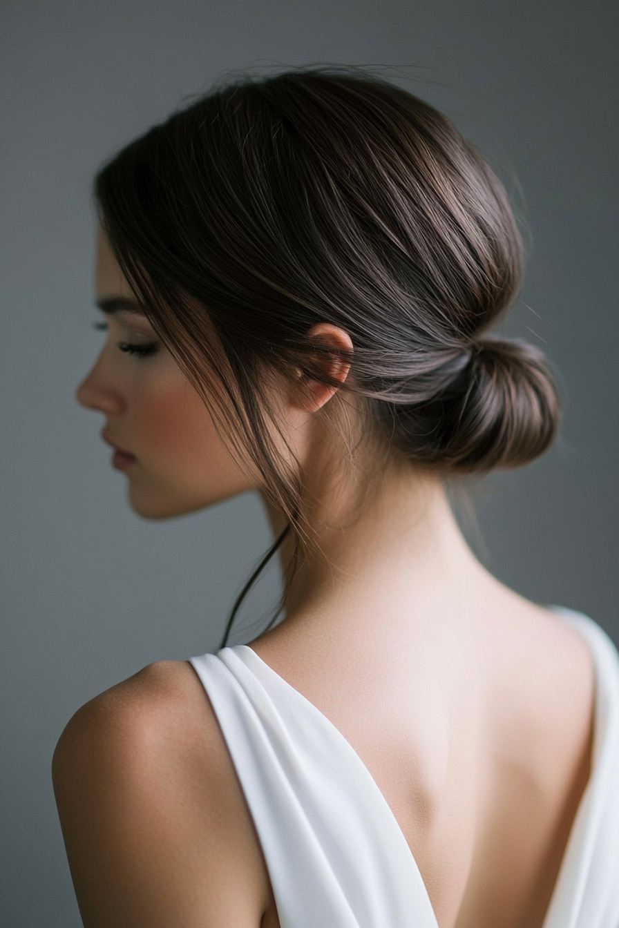 13+ Low Bun Hairstyles with Clean Elegant Everyday Appeal - Tress Nails