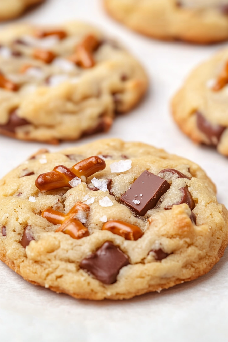 Tasty Christmas Cookies with Pretzels