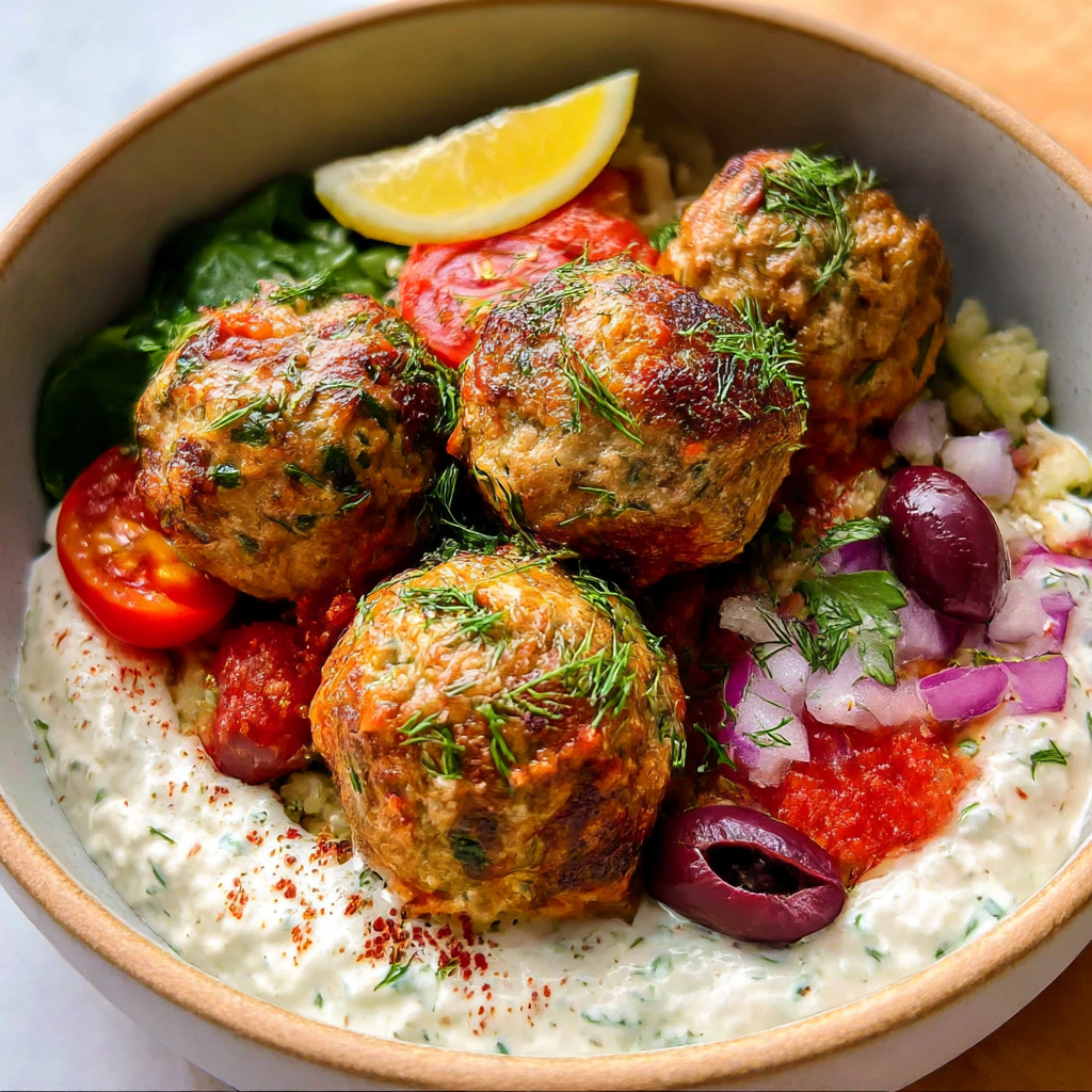 The Amazing Greek Meatball Bowl Recipe