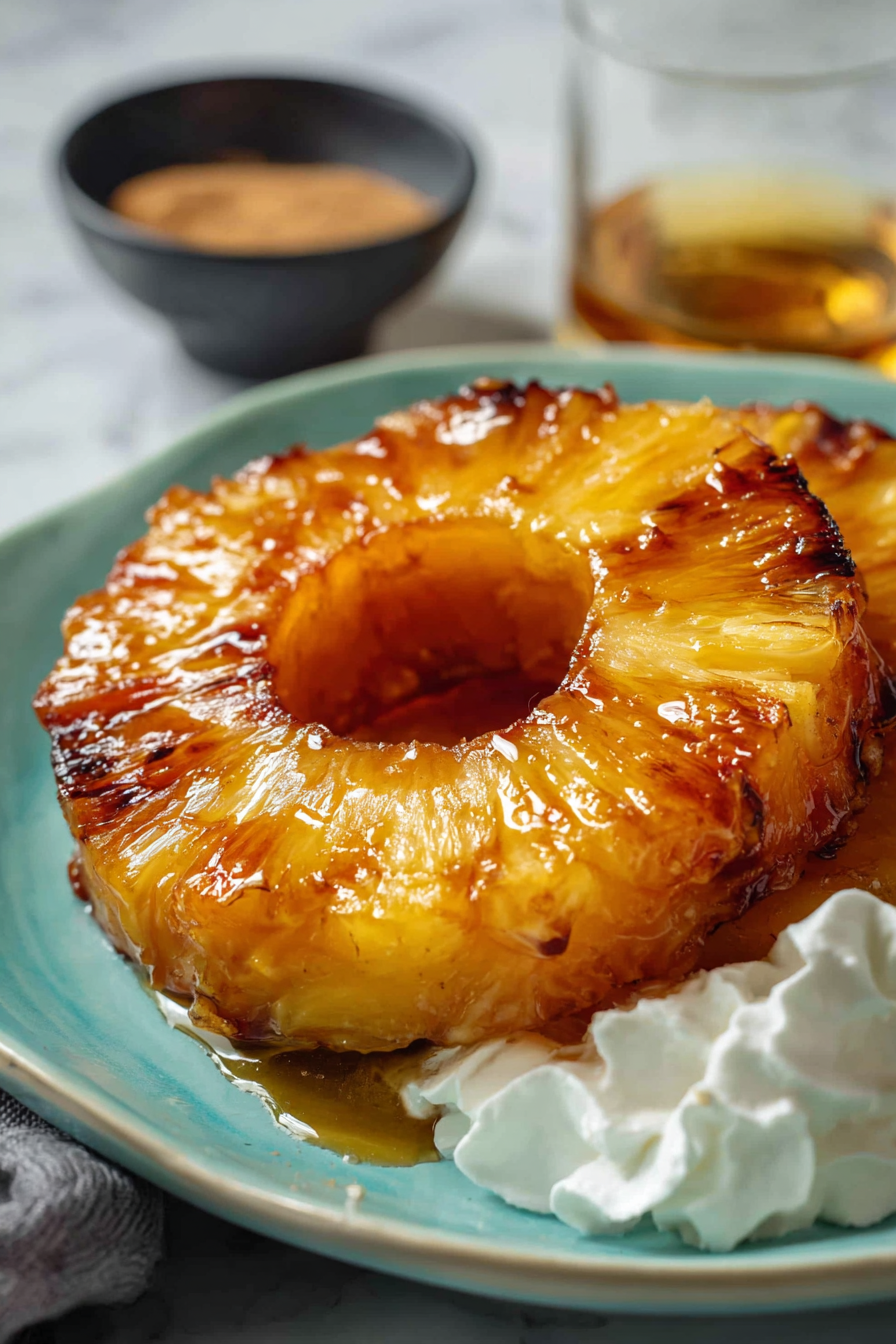Mouthwatering Fireball Grilled Pineapple