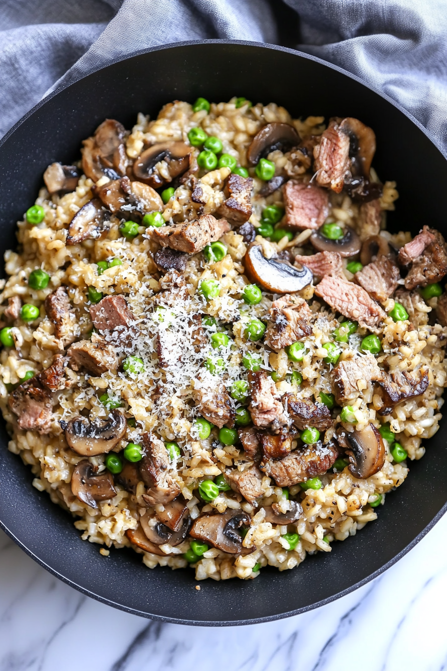 Savory Steak Risotto
