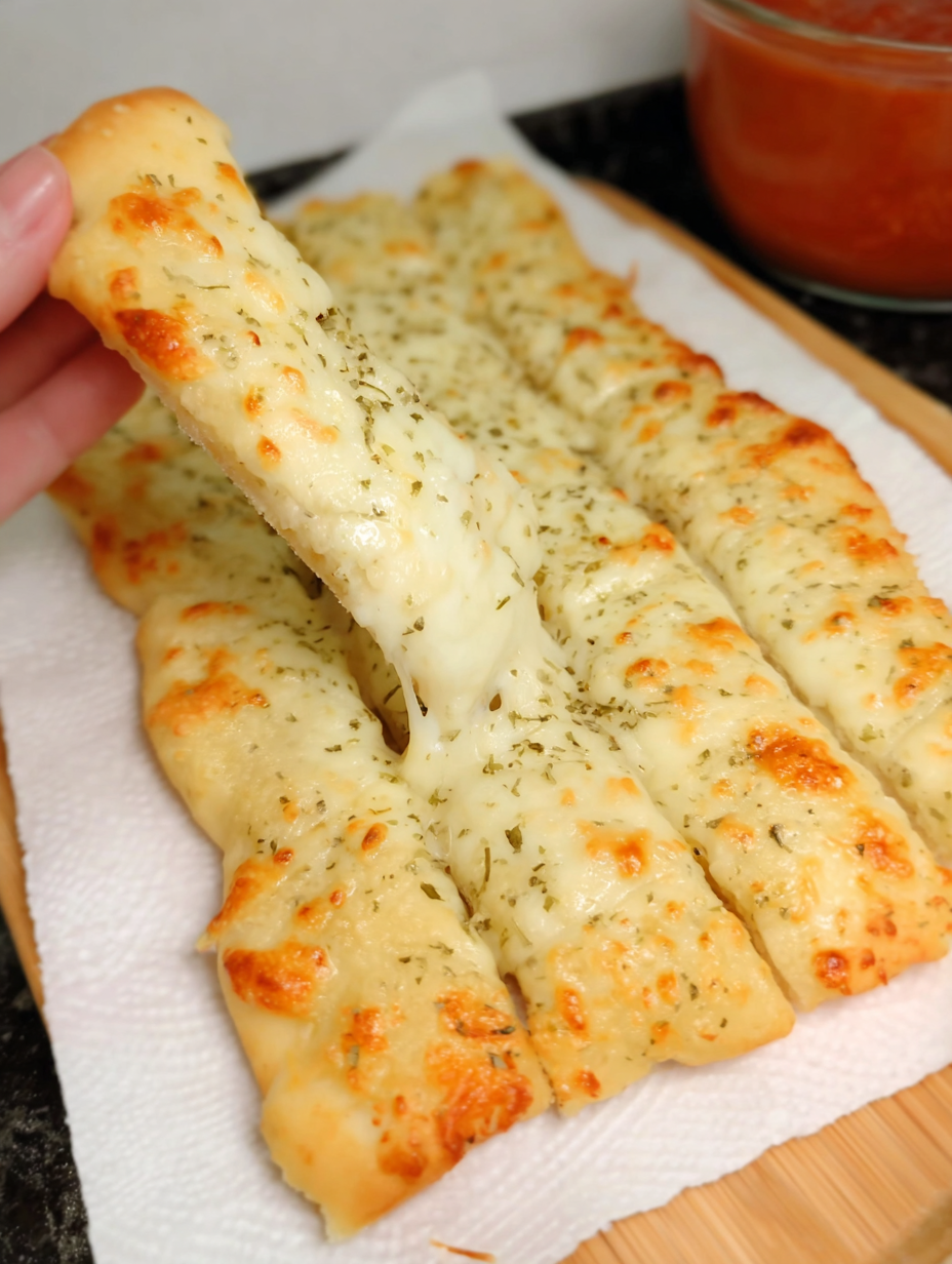 Homemade Cheesy Breadsticks - Eat it or go Hungry