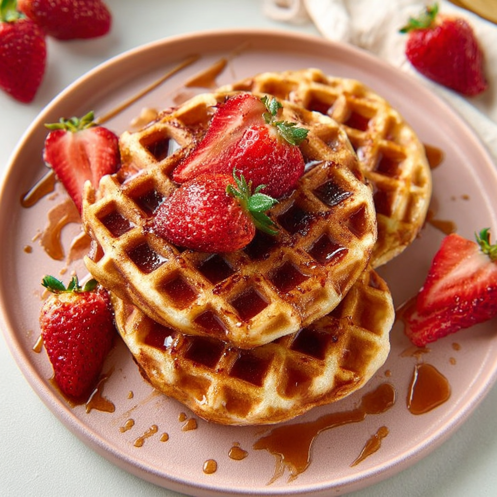 Strawberry Waffles Recipe – Ellie Kitchen