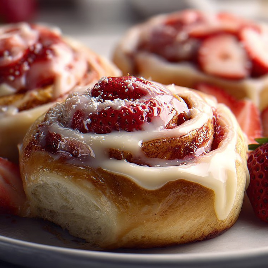 Strawberry Cheesecake Cinnabon Rolls | Delectable Meal – Ellie Kitchen