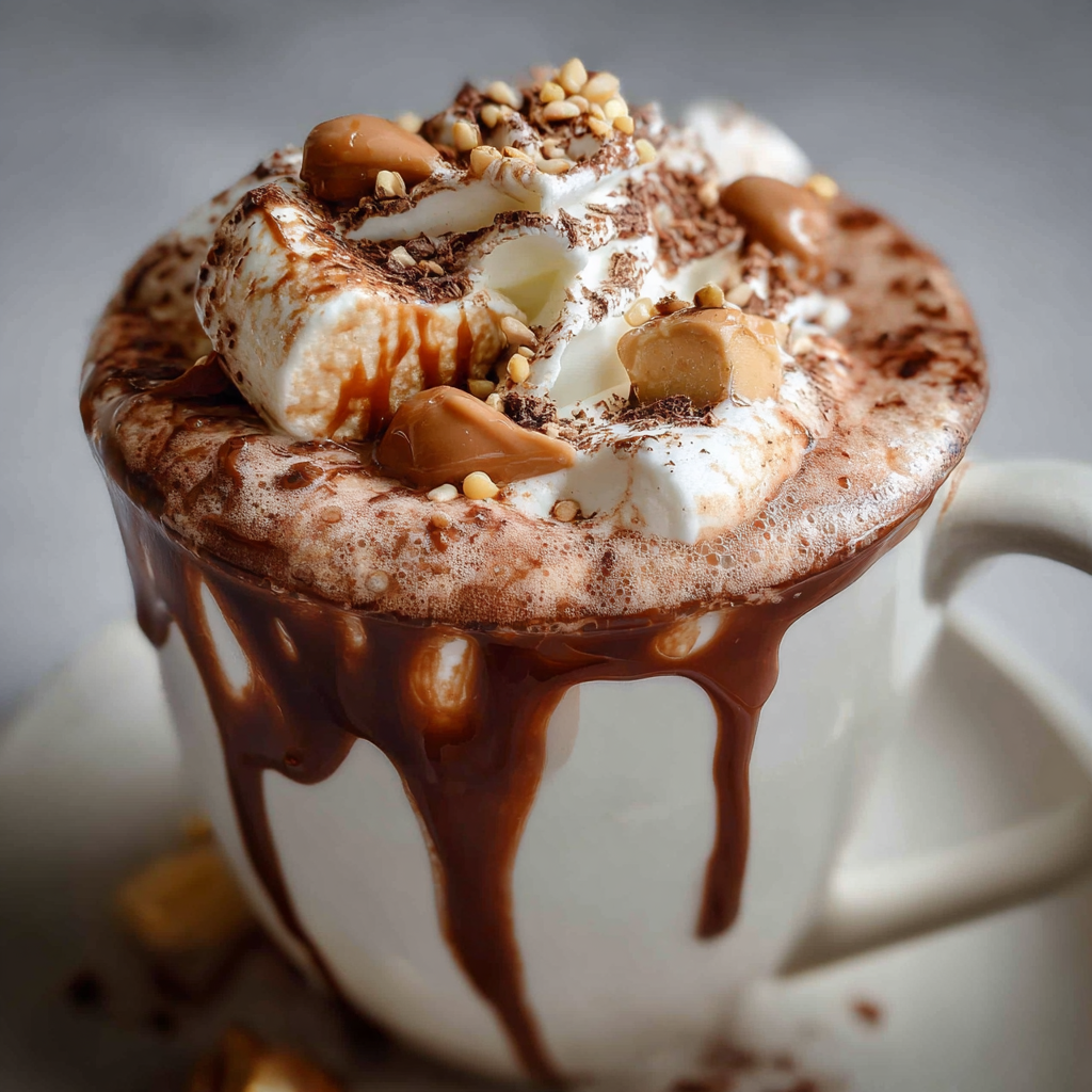 Peanut Butter Nutella Hot Chocolate