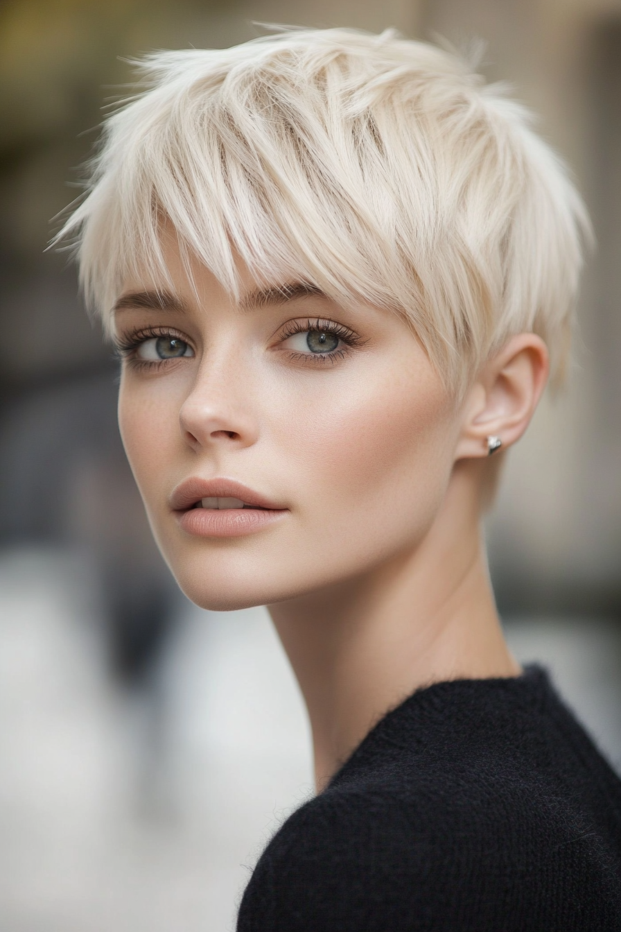 14+ Structured Short Haircuts with Soft Feminine Edges - Glam Hair Nails