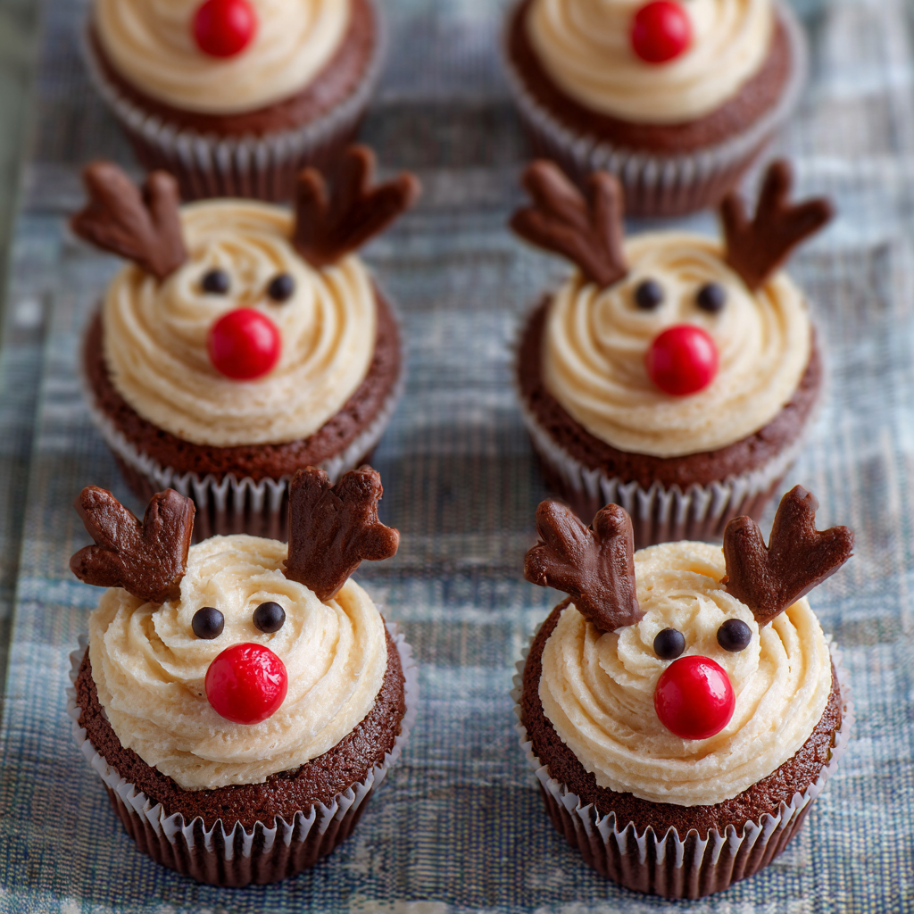Easy Reindeer Cupcakes