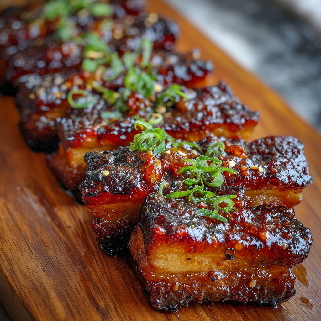 Caramelized Honey Glazed Pork Belly