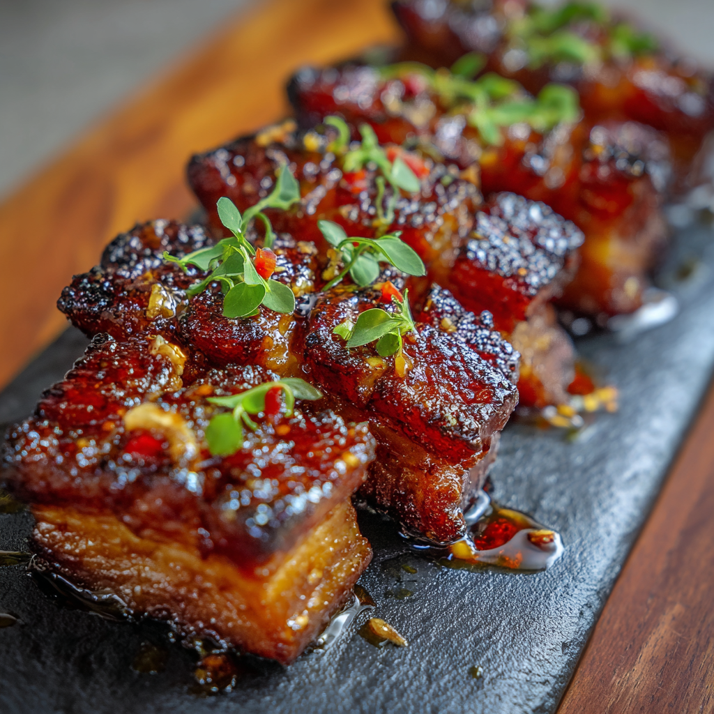 Caramelized Honey Glazed Pork Belly - all moms recipes