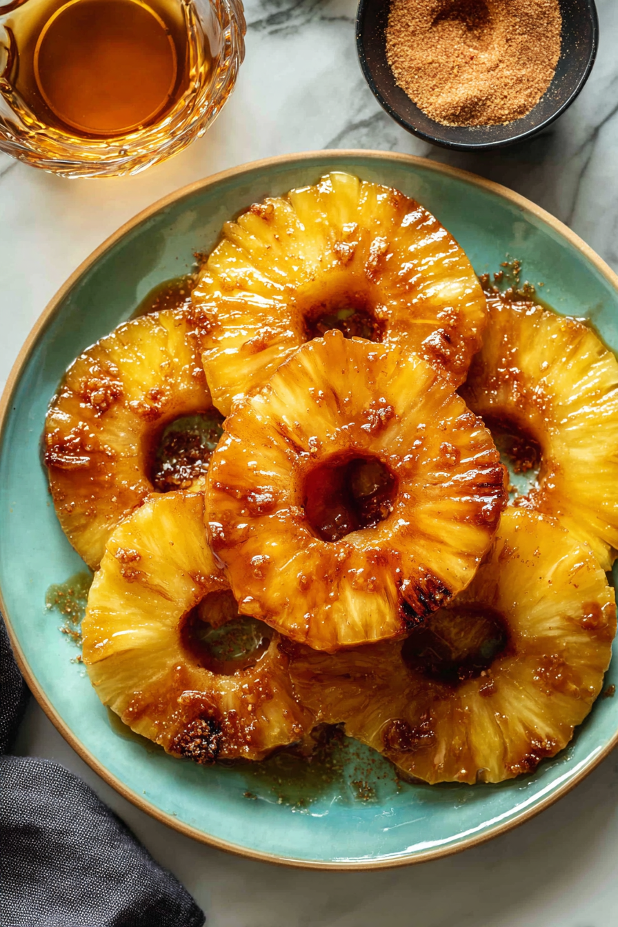Mouthwatering Fireball Grilled Pineapple