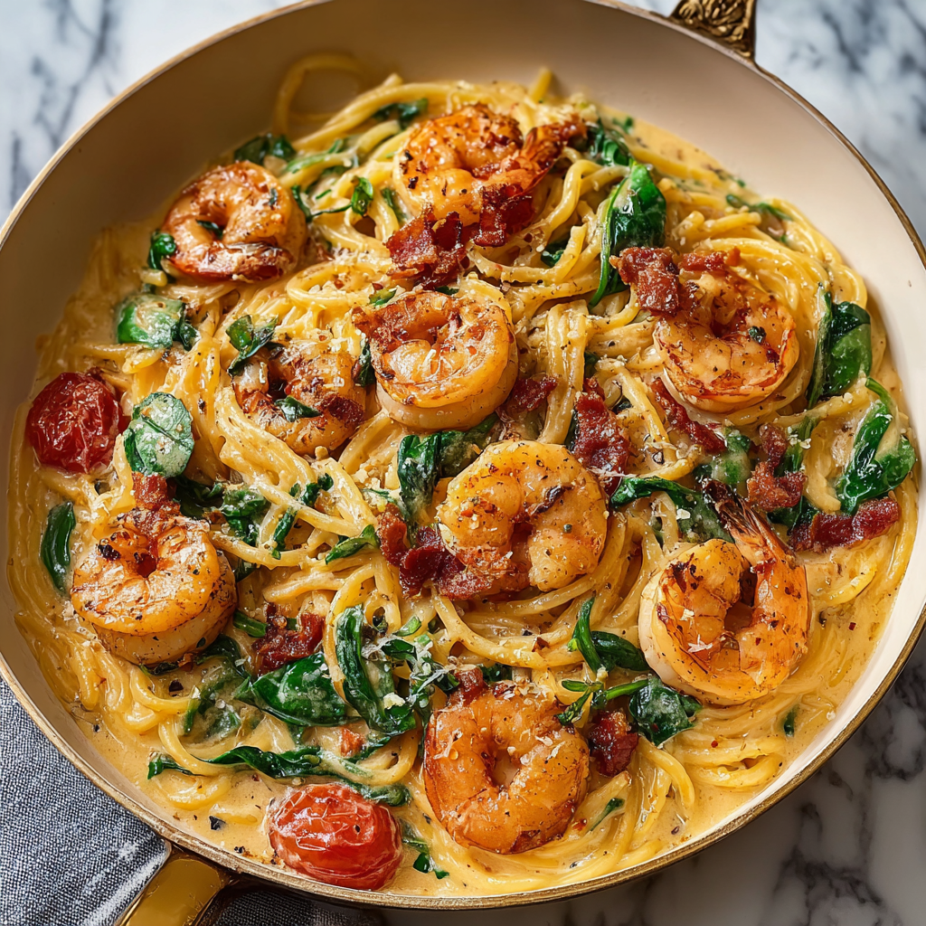 Creamy Tuscan Shrimp Pasta | Ready in 30 Minutes