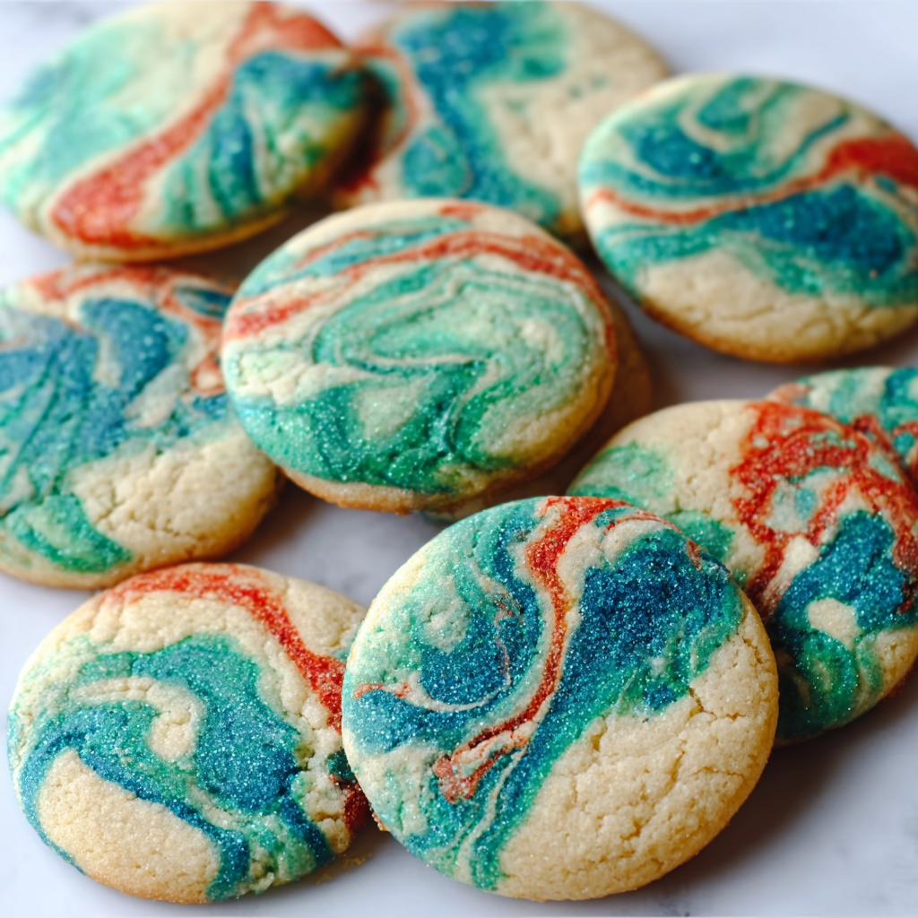Create Beautifully Marbled Sugar Cookies at Home