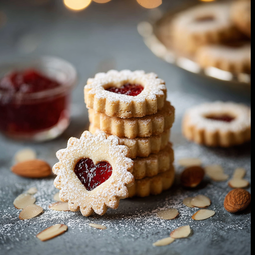 Delicate and Delicious Almond Linzer Cookies