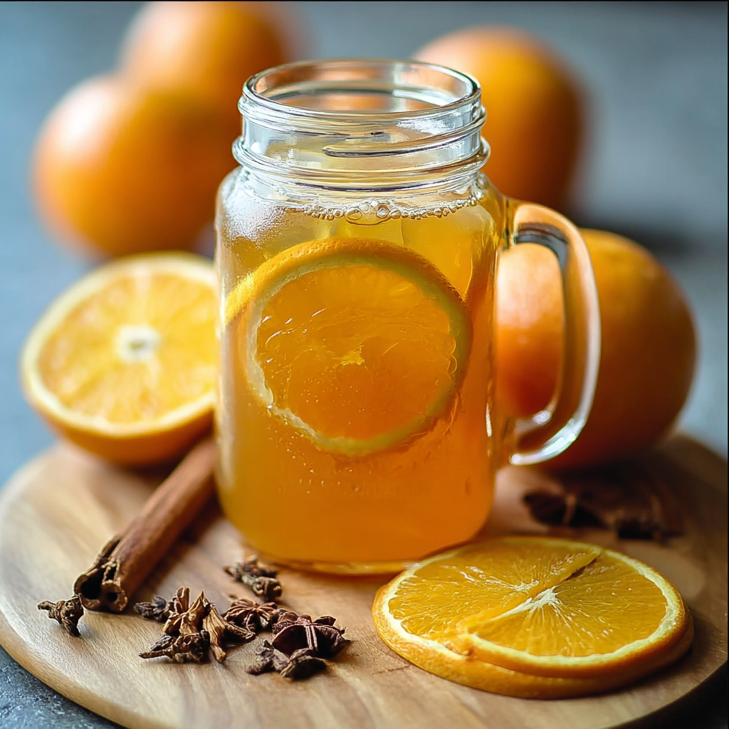 Homemade Orange Cinnamon Iced Tea