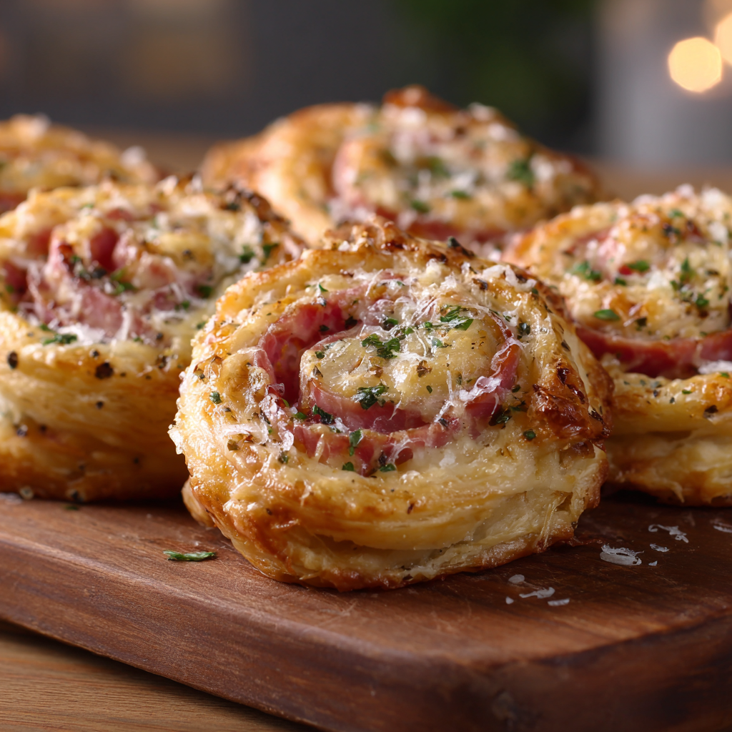 Reuben Puff Pastry Pinwheels