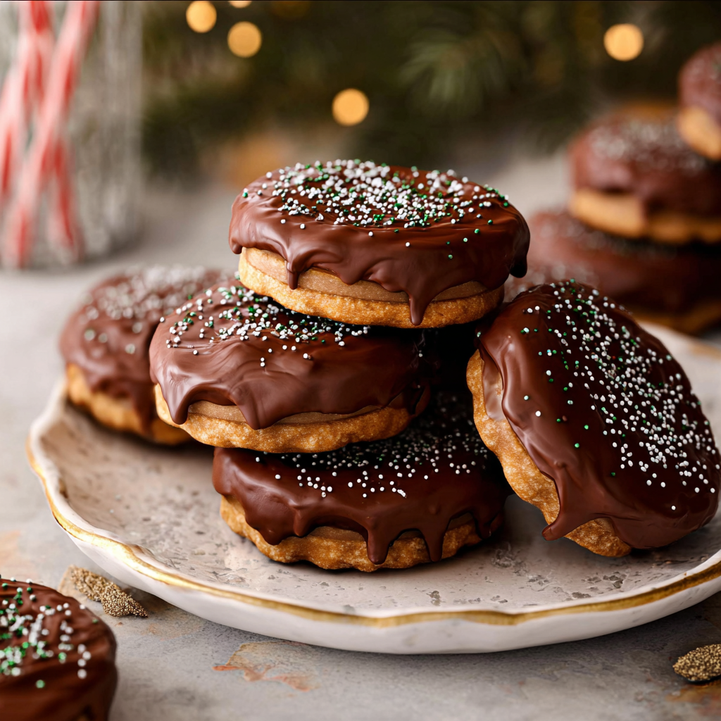 Festive Reese Cup Ritz Cracker Cookies