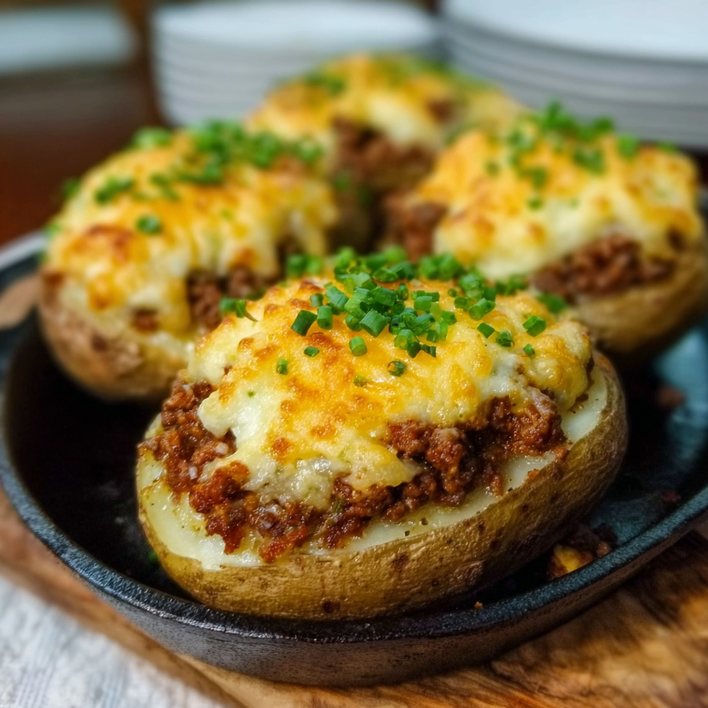 Shepherd’s Pie Baked Potatoes - all moms recipes