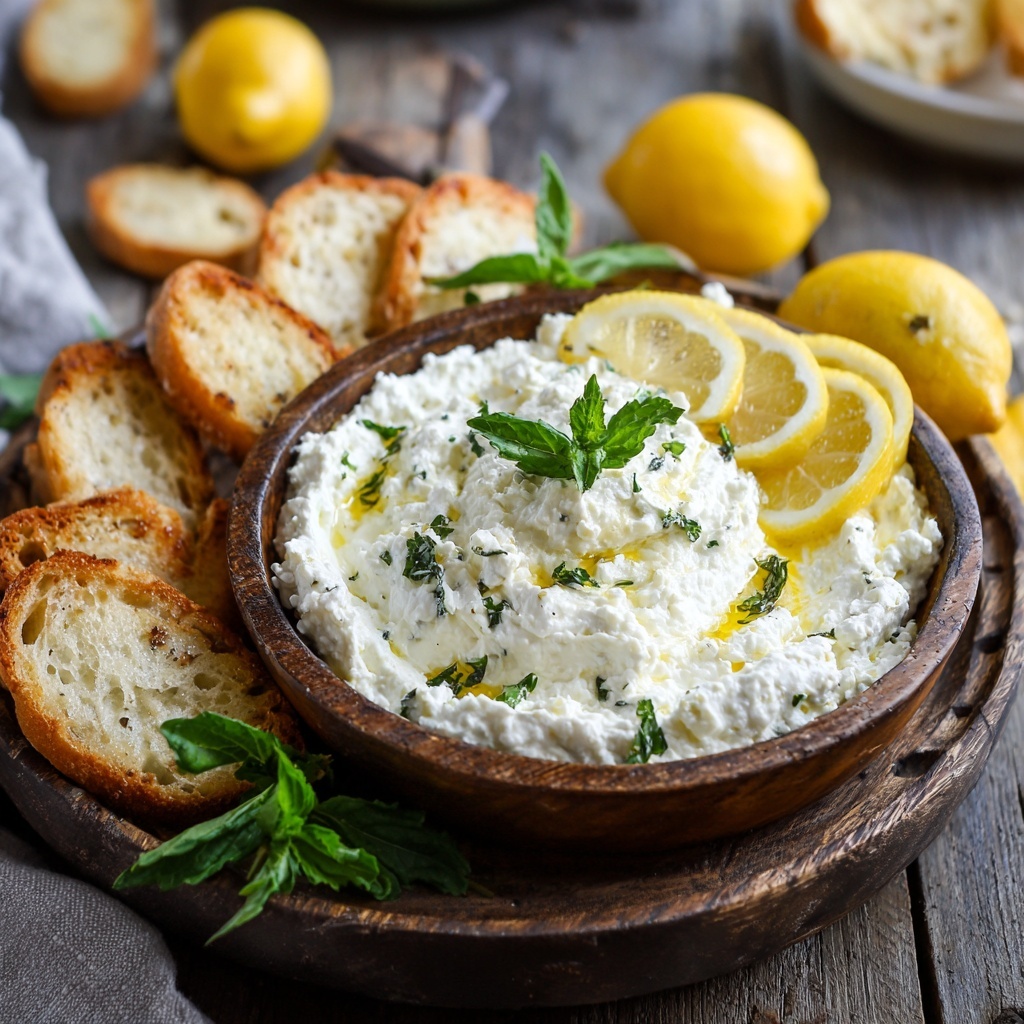 Creamy Lemony Feta Dip : Whipped Mediterranean Feta Spread - The recipe ...