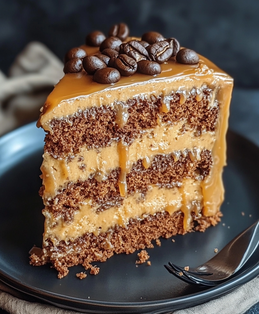 Gooey Coffee Caramel Cake - all moms recipes