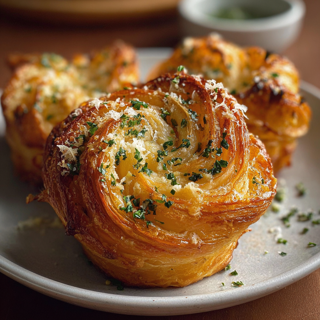 Cheesy Garlic Cruffin – Ellie Kitchen